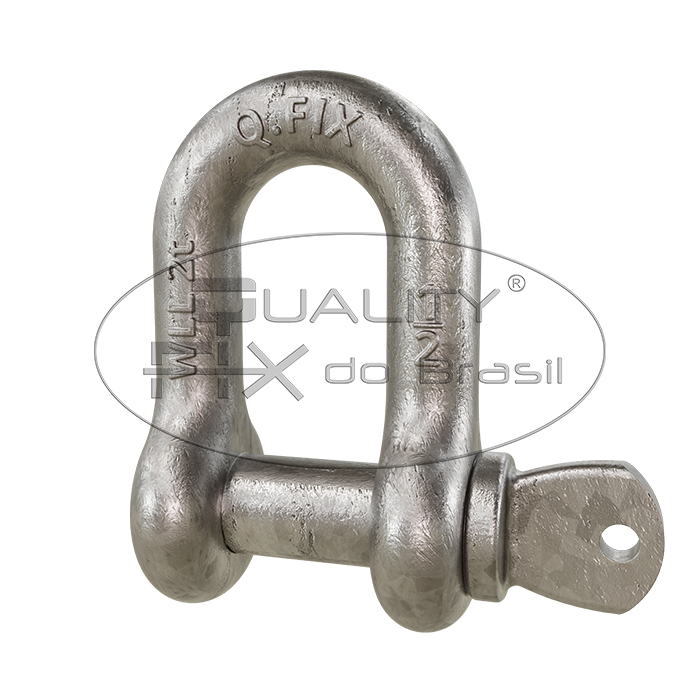 Manilha Reta Alloy Pino Roscado - Quality Fix do Brasil